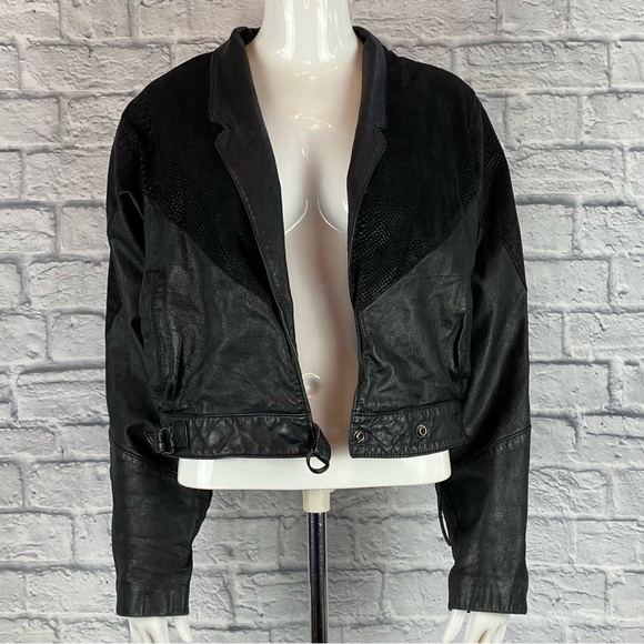 Vintage | Jackets & Coats | Vintage 98s Chia Cropped Leather Jacket | Poshmark